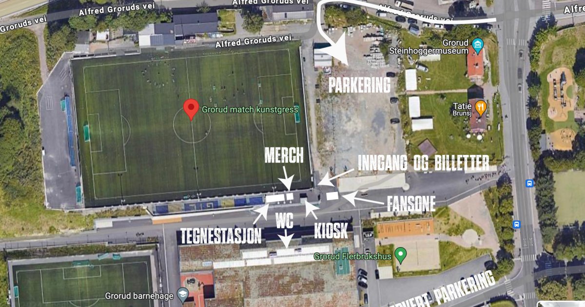 Slik kommer du til Grorud Match Kunstgress / Kolbotn Kvinner